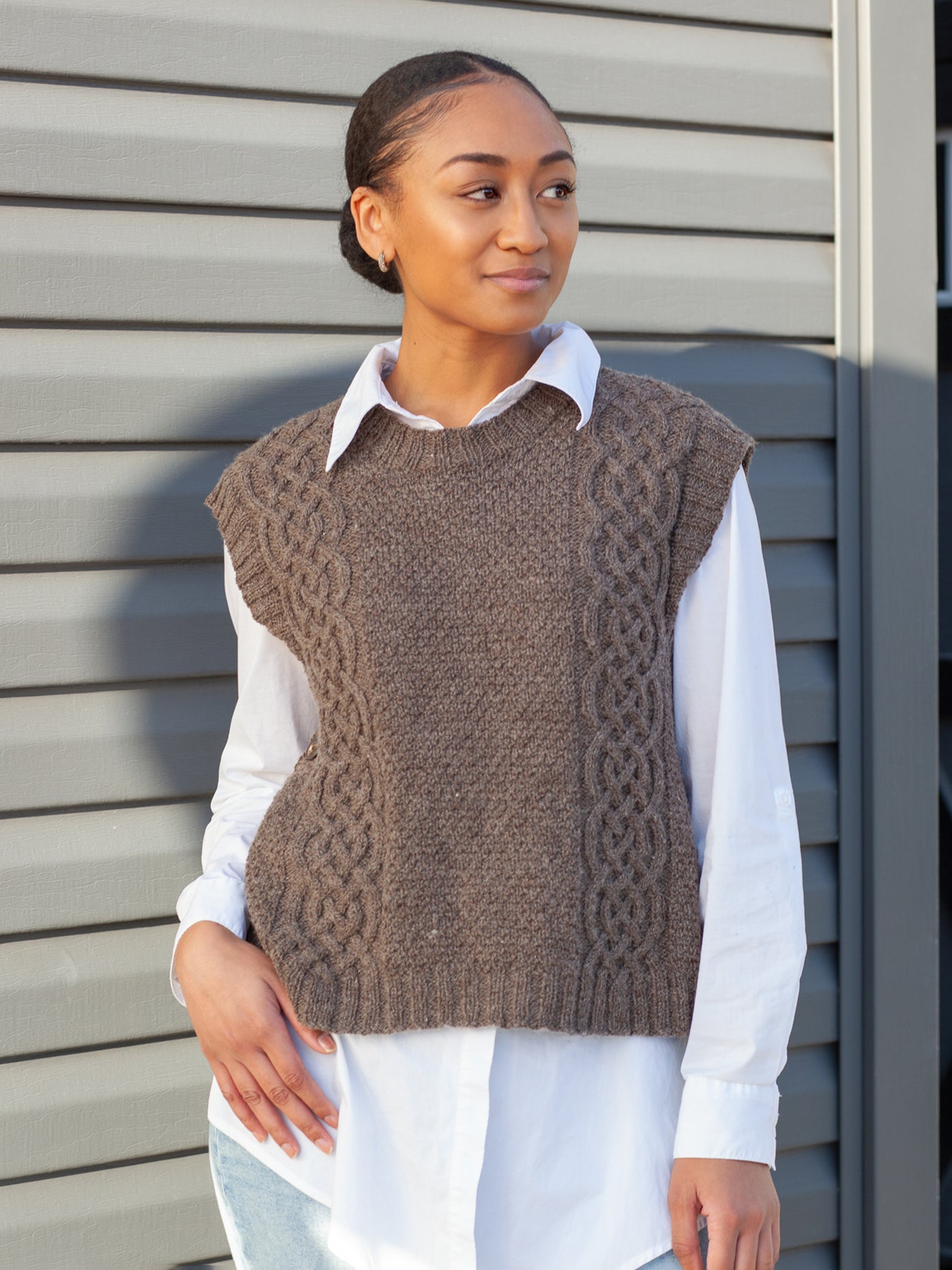 Rust Belt River Vest knitting pattern