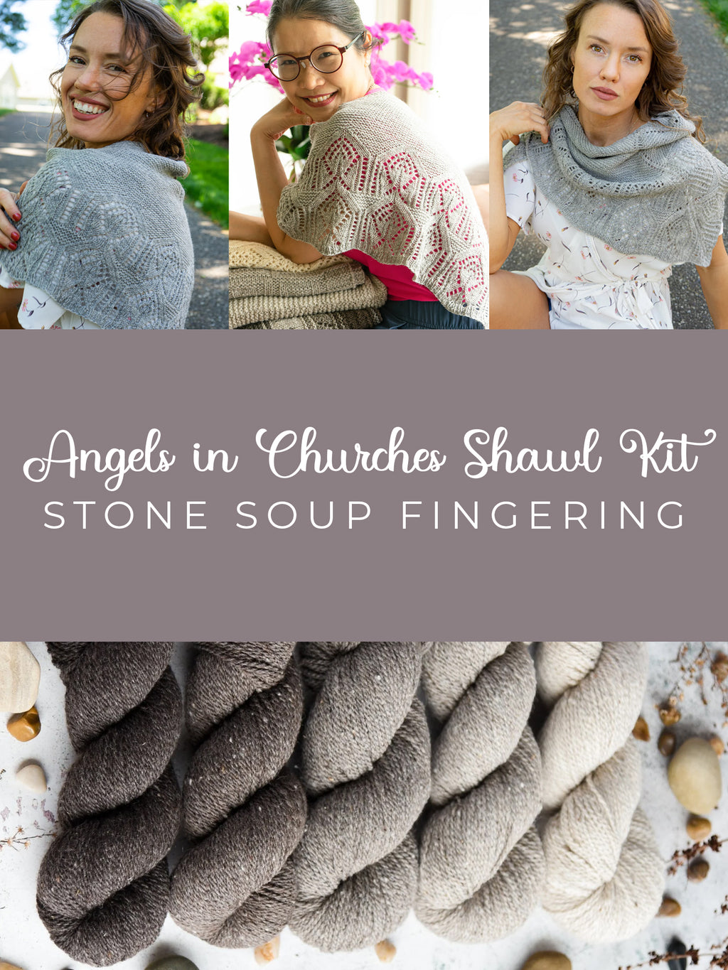 Angels in Churches Shawl Kit yarn & knitting pattern kit