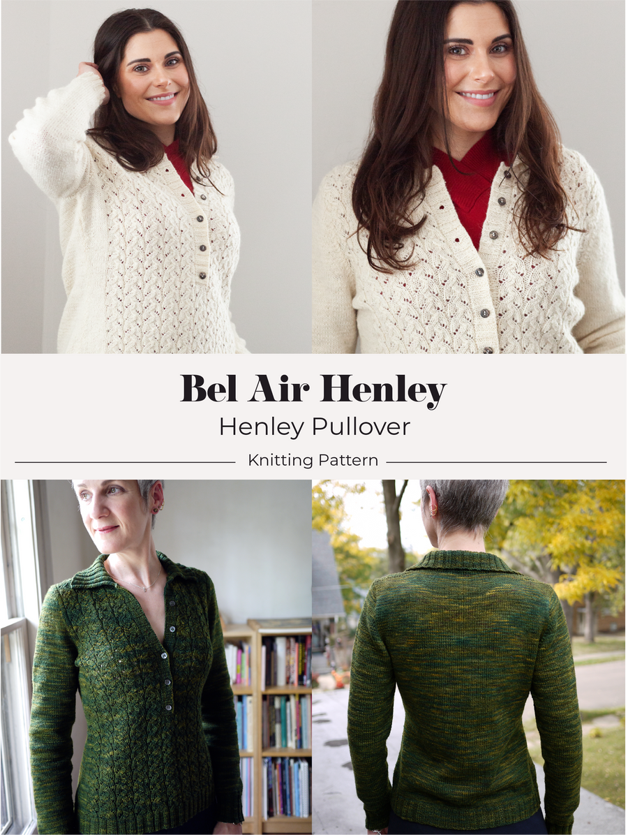 Bel Air Henley knitting pattern