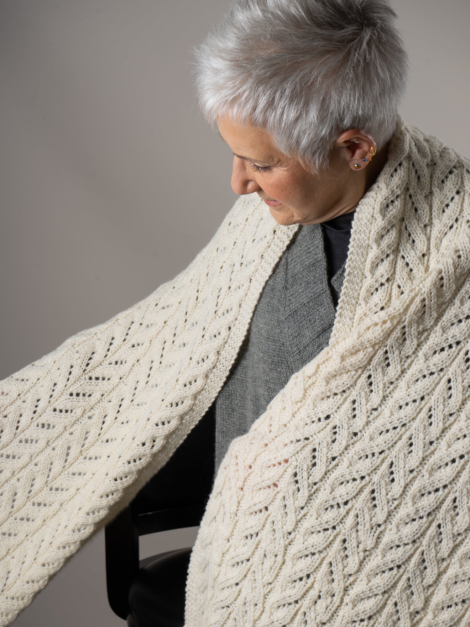 Graze Scarf and Wrap knitting pattern