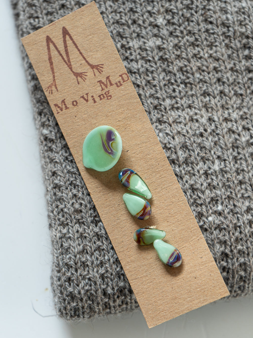 Turquoise 14mm - 22mm Glass Button Set