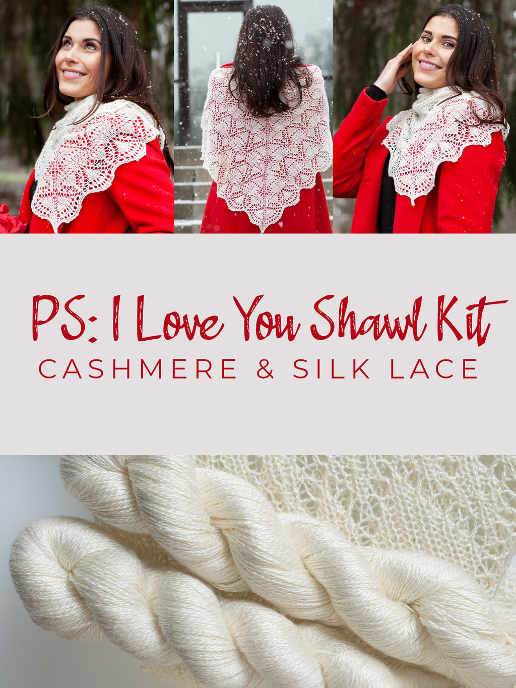 PS: I Love you Kit yarn & knitting pattern kit