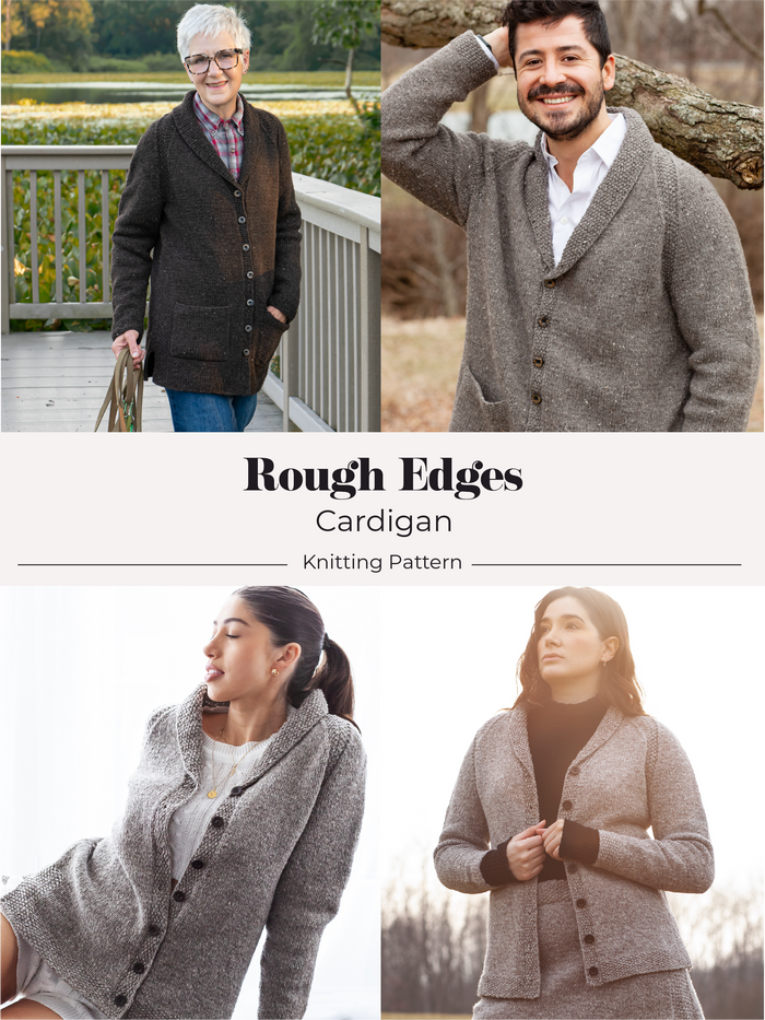 Rough Edges Cardigan knitting pattern