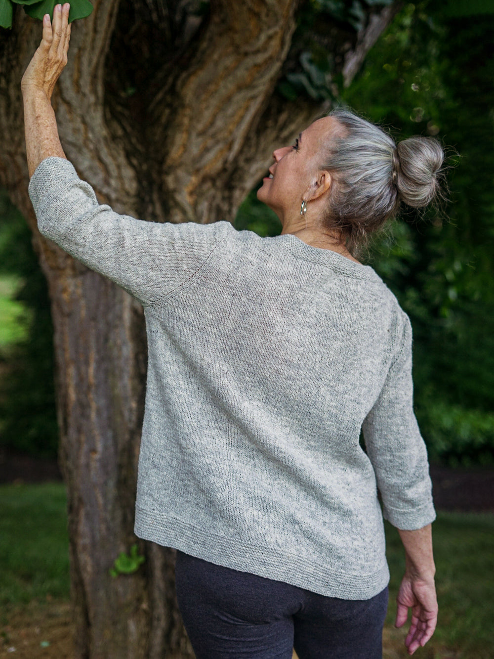 Salt & Pepper elbow-length sleeve knitting pattern