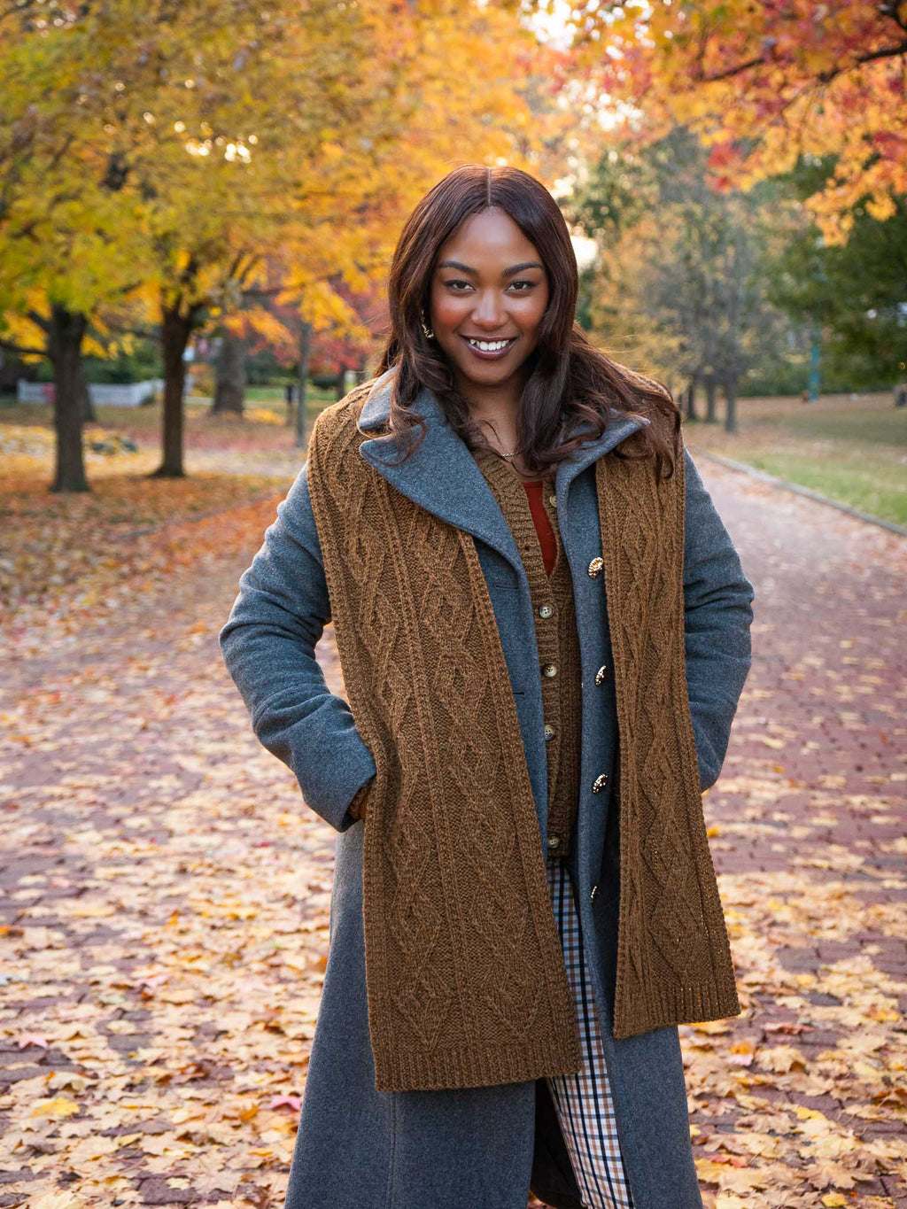 Sharp Turns scarf knitting pattern