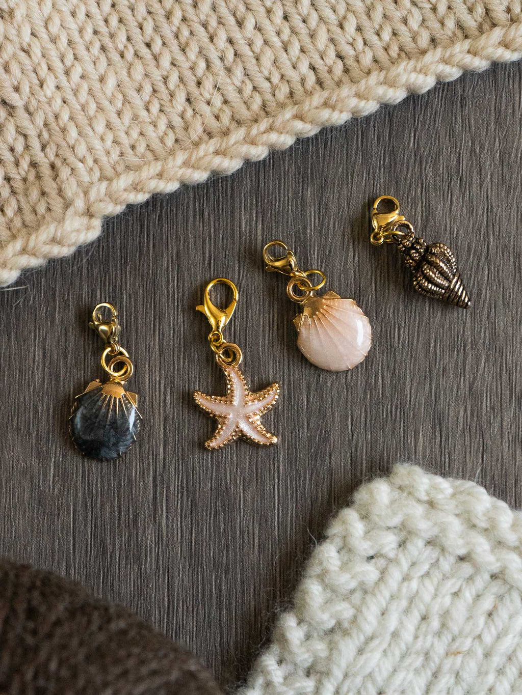 Sea Shell Stitch Markers