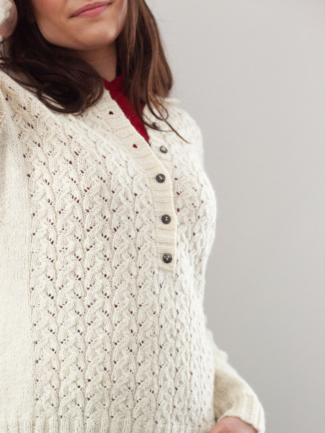 Bel Air Henley knitting pattern