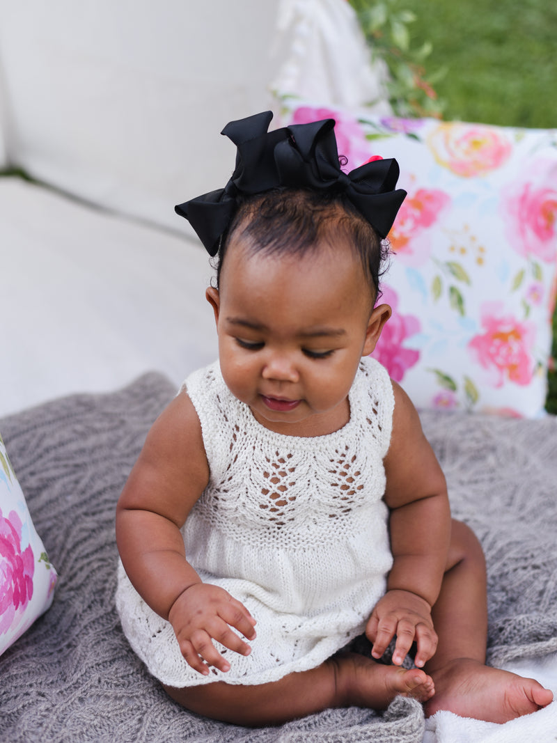 Vine Flower Dress knitting pattern