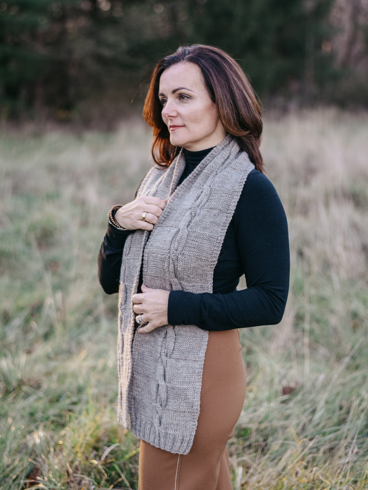 Checkered Path Scarf knitting pattern