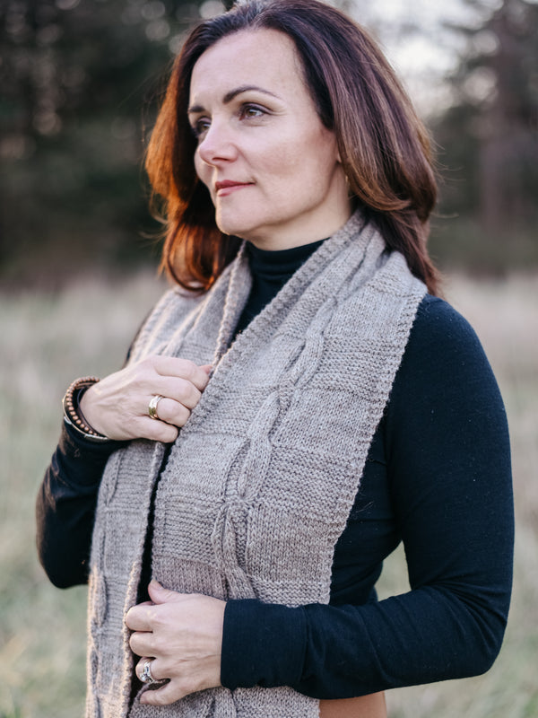 Checkered Path Scarf knitting pattern