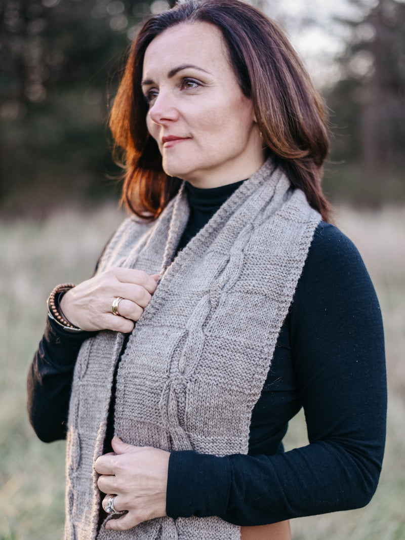 Checkered Path Scarf knitting pattern