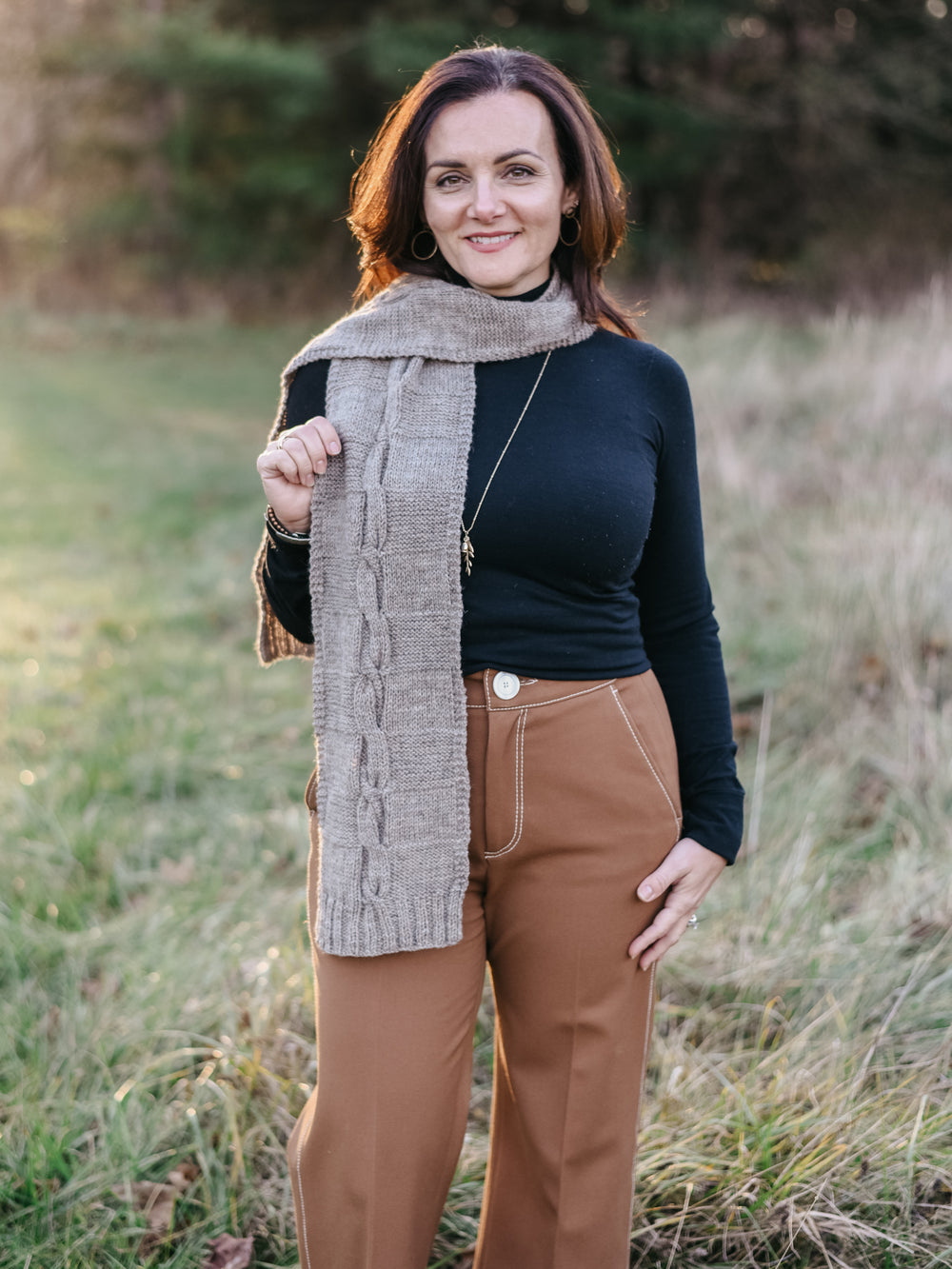 Checkered Path Scarf knitting pattern