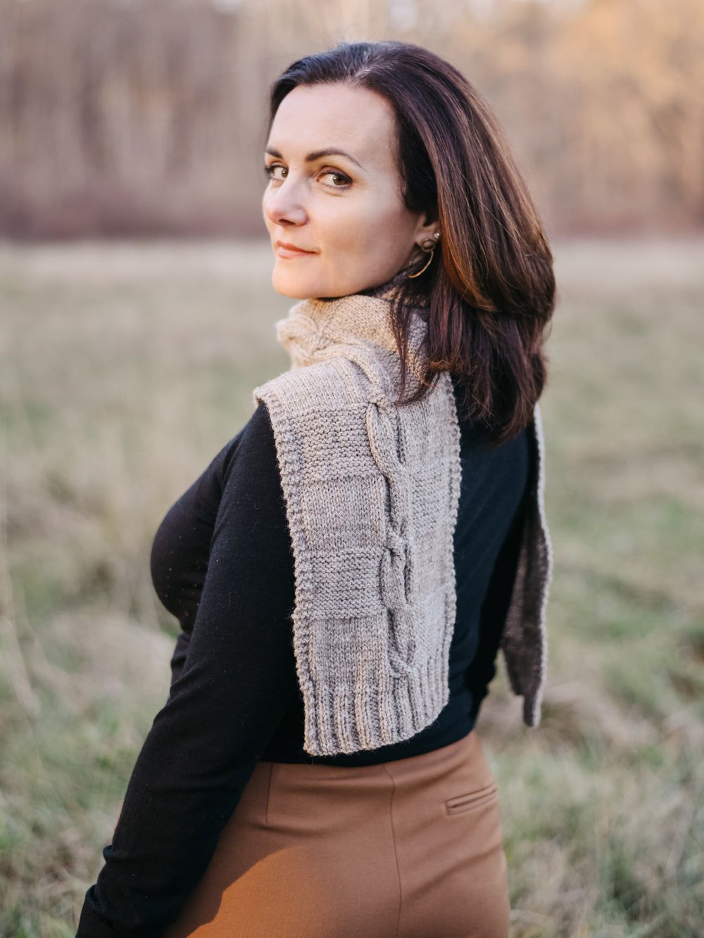 Checkered Path Scarf knitting pattern