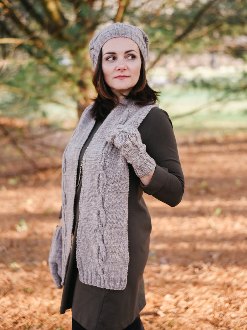 Checkered Path Scarf knitting pattern