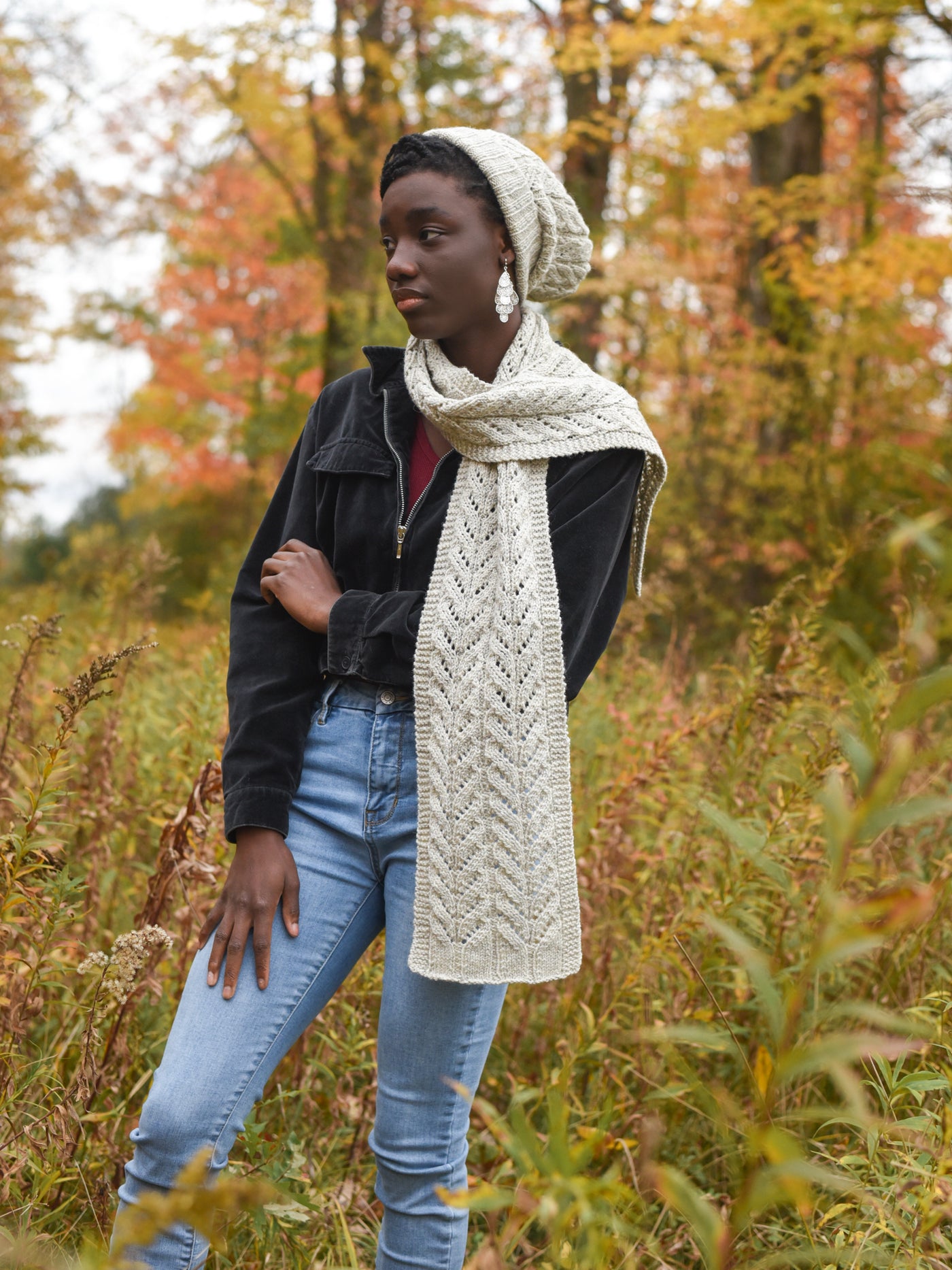 Graze Scarf and Wrap knitting pattern