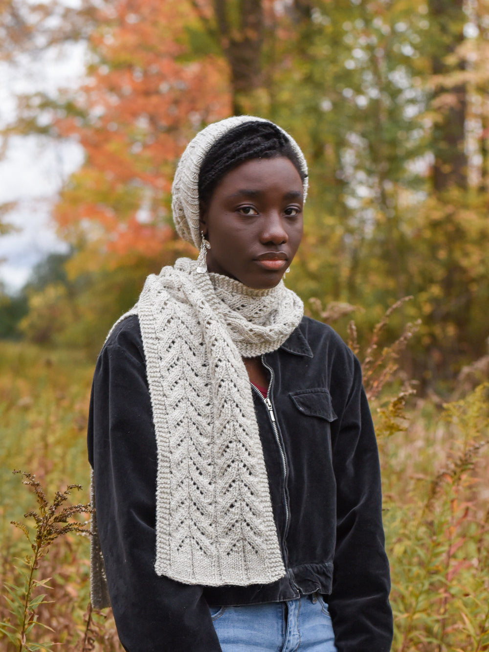 Graze Scarf and Wrap knitting pattern
