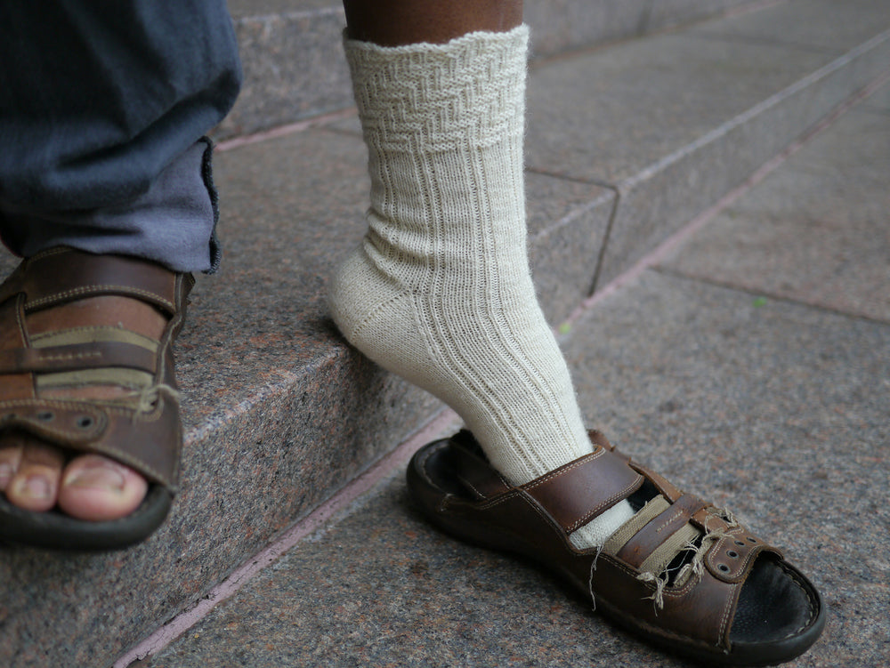 Jazz Strings Sock knitting pattern