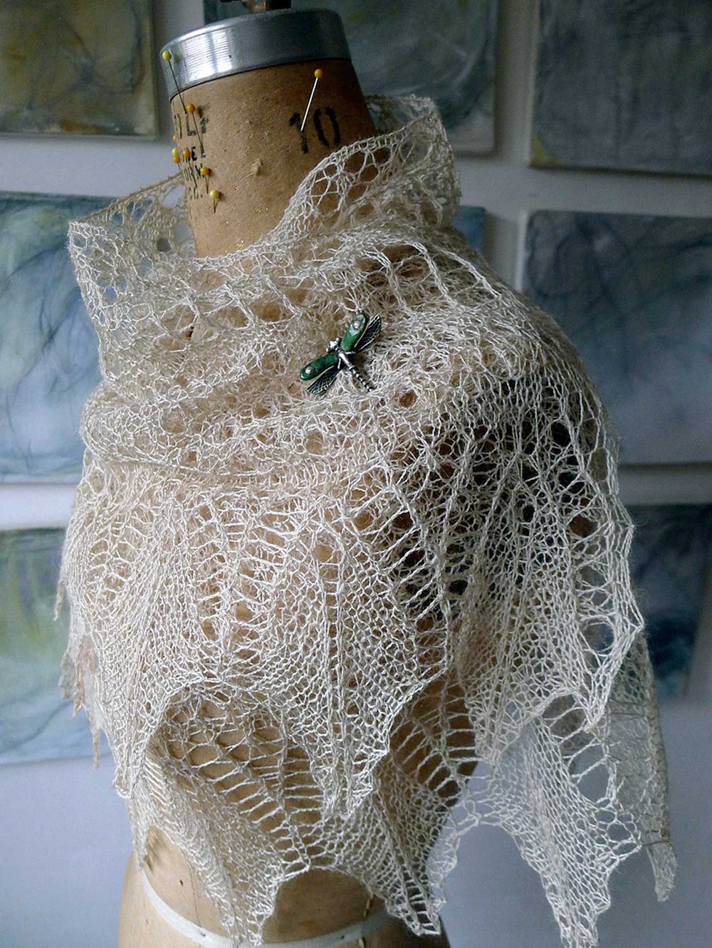 Physalis Shawl knitting pattern