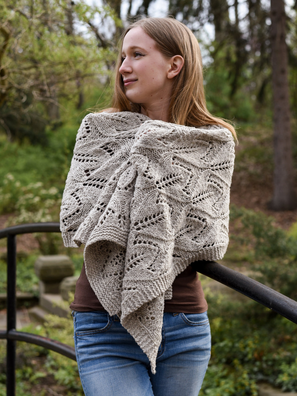 Totally Autumn Throw or Wrap knitting pattern