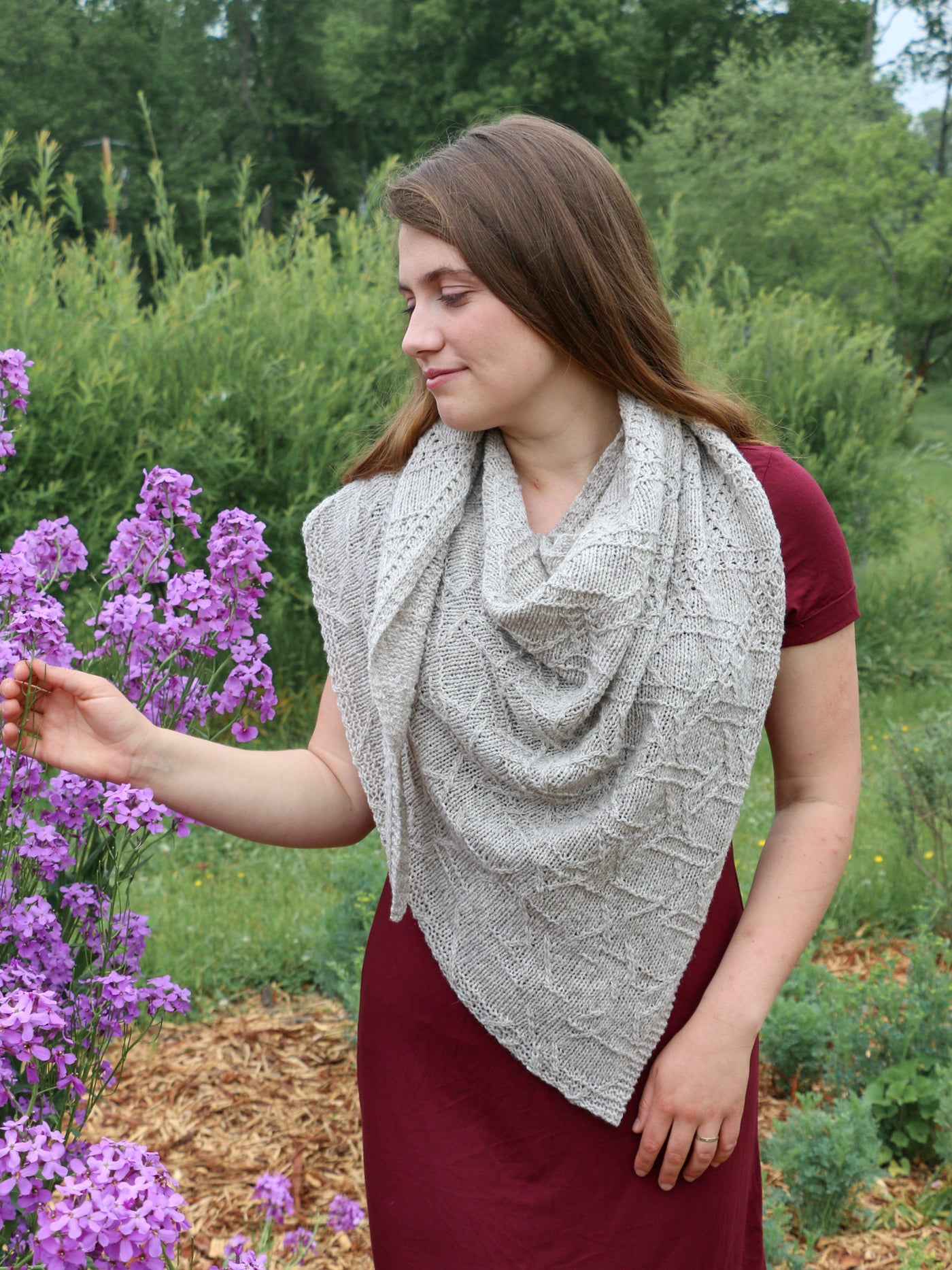 Waggle Dance Shawl knitting pattern
